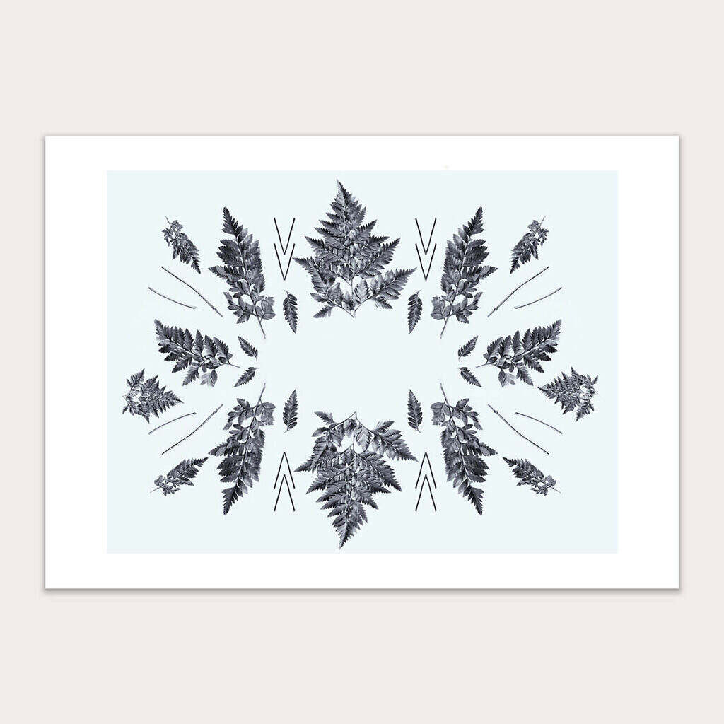 Fern Pattern in B&W - Κάντο Κορνίζα