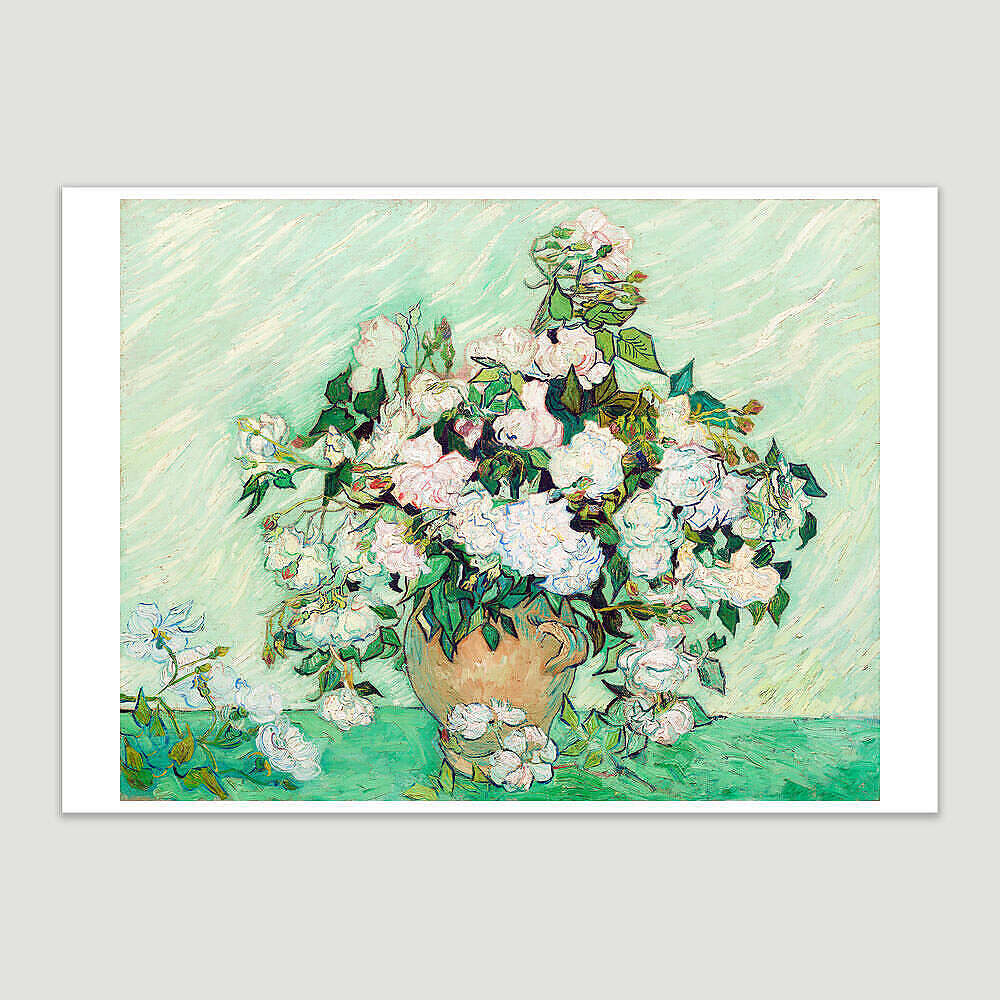 Vincent Van Gogh - Roses "1890" - Κάντο Κορνίζα