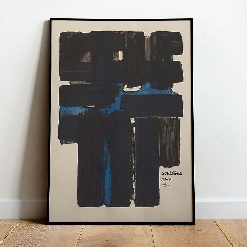 Pierre Soulages - Exhibition Poster - Κάντο Κορνίζα