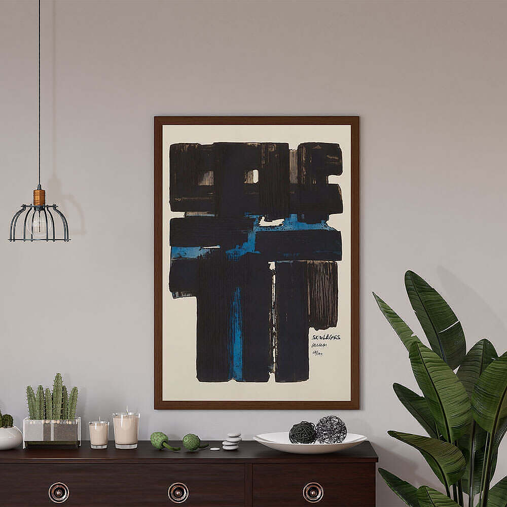Pierre Soulages - Exhibition Poster - Κάντο Κορνίζα